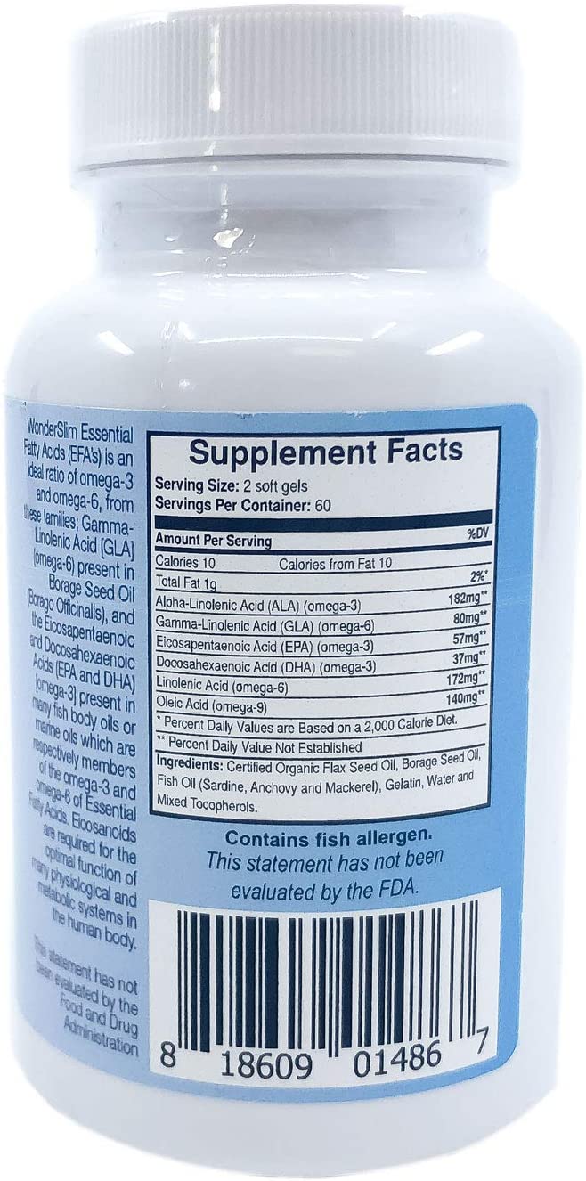 EFA Essential Fatty Acids (120 Soft Gels) – Physician’s Plan Weight ...